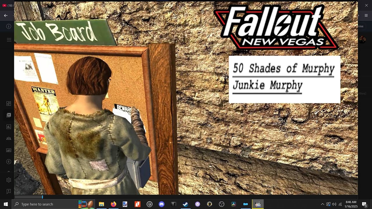 Fallout New Vegas Longplay 50 Shades of Murphy Ep 1 Junkie Murphy - YouTube