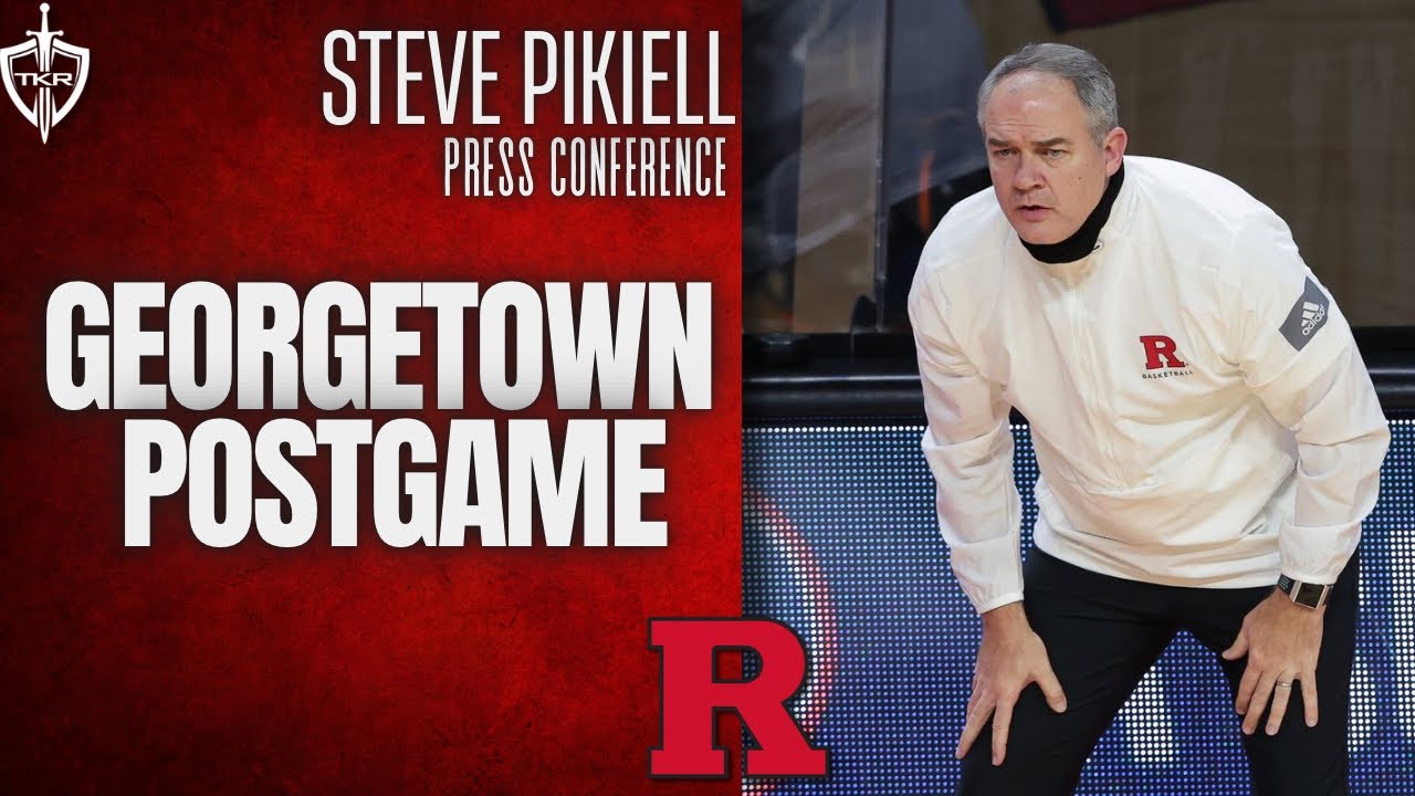 Steve Pikiell talks #Georgetown University postgame -- #Rutgers Scarlet ...