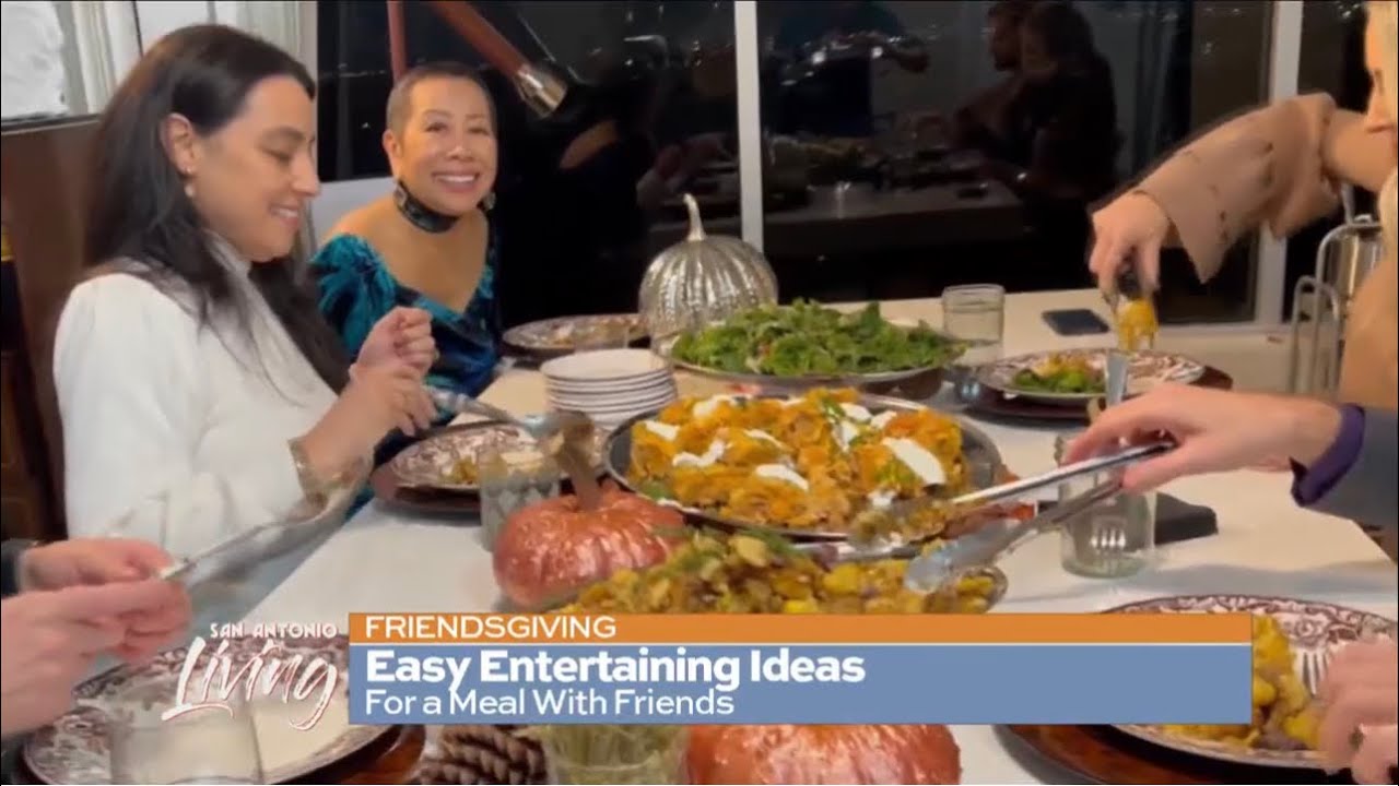 Friendsgiving On the Fly San Antonio Living WOAI4 Chef Adrian Perez ...