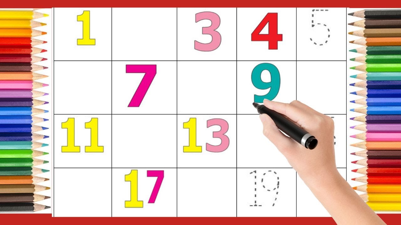 Learn Numbers up to 20 for Preschool and Kindergarten | Counting for ...