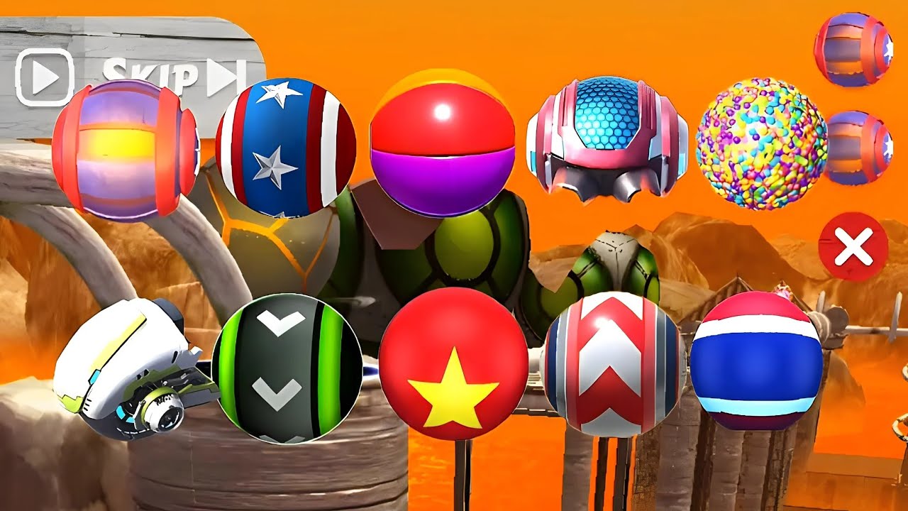 ⚽ Going Balls VS Rollance Balls Action Ball Games New Race 709 ...