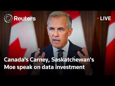 LIVE: Canada's Carney, Saskatchewan's Moe speak on data investment