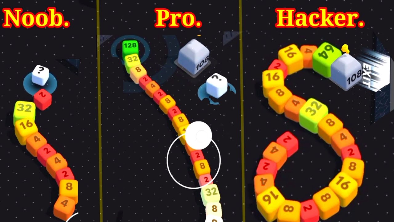 Snake 2048 | snake 2048 3d video games gameplay walkthrough ( Android ...