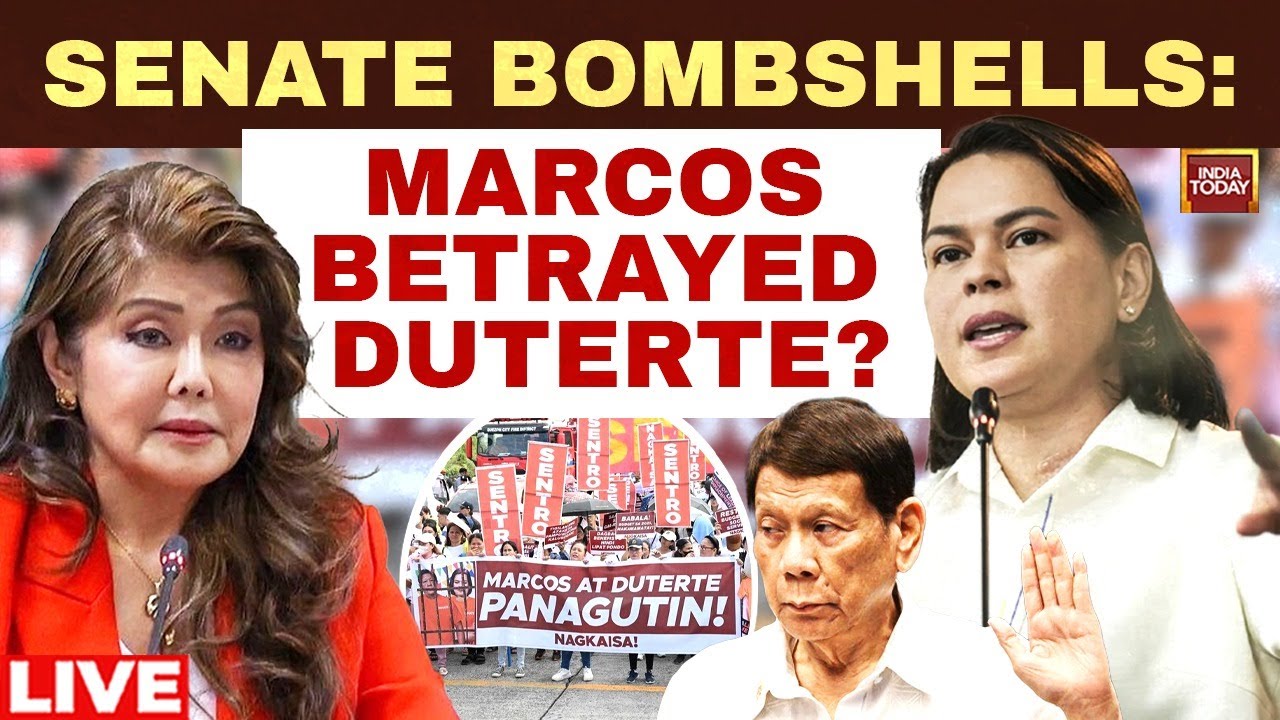 Duterte Senate Hearing LIVE: Imee Marcos' Big Expose, Fiercely Grills Officer Remula | India ...