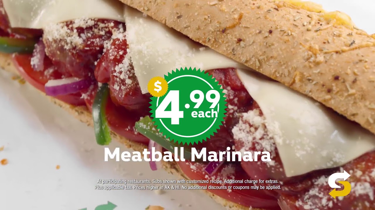 SUBWAY Commercial 2018 - (USA) - YouTube