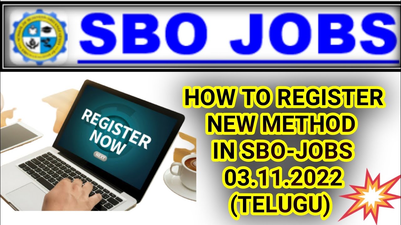 HOW TO REGISTER NEW METHOD IN SBO-JOBS 03.12.2022 (Telugu) #sbojobs # ...