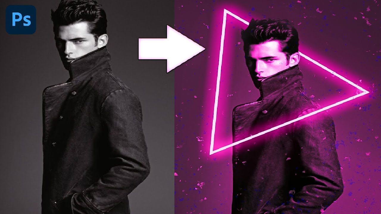 Neon Glow Effect Photoshop tutorial ( Photoshop tutorial/Neon Effect ...