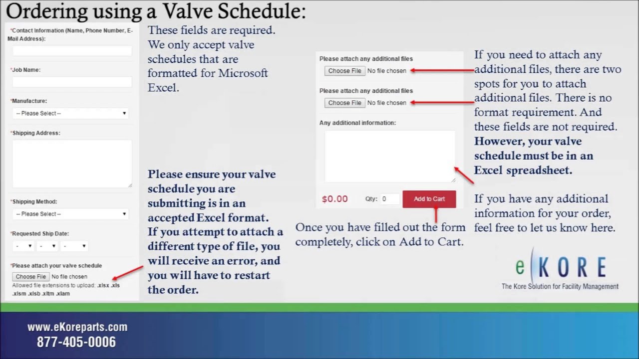 Ordering with Valve Schedules and or Material Lists - YouTube