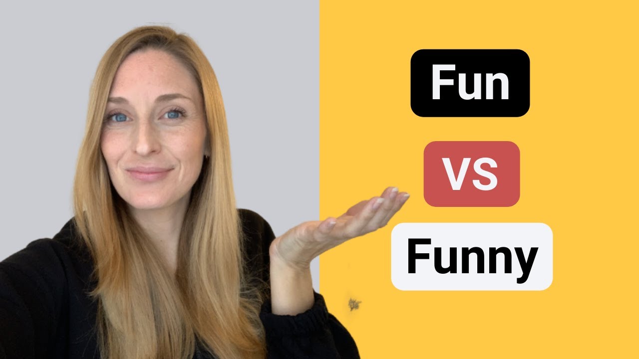 What's the difference between fun and funny? | English Tips - YouTube