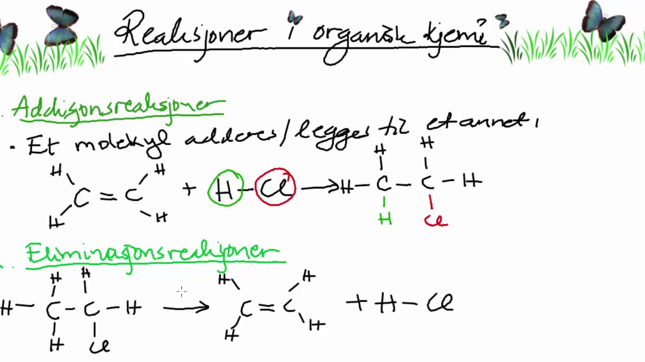 Reaksjonsmekanismer i organisk kjemi - YouTube