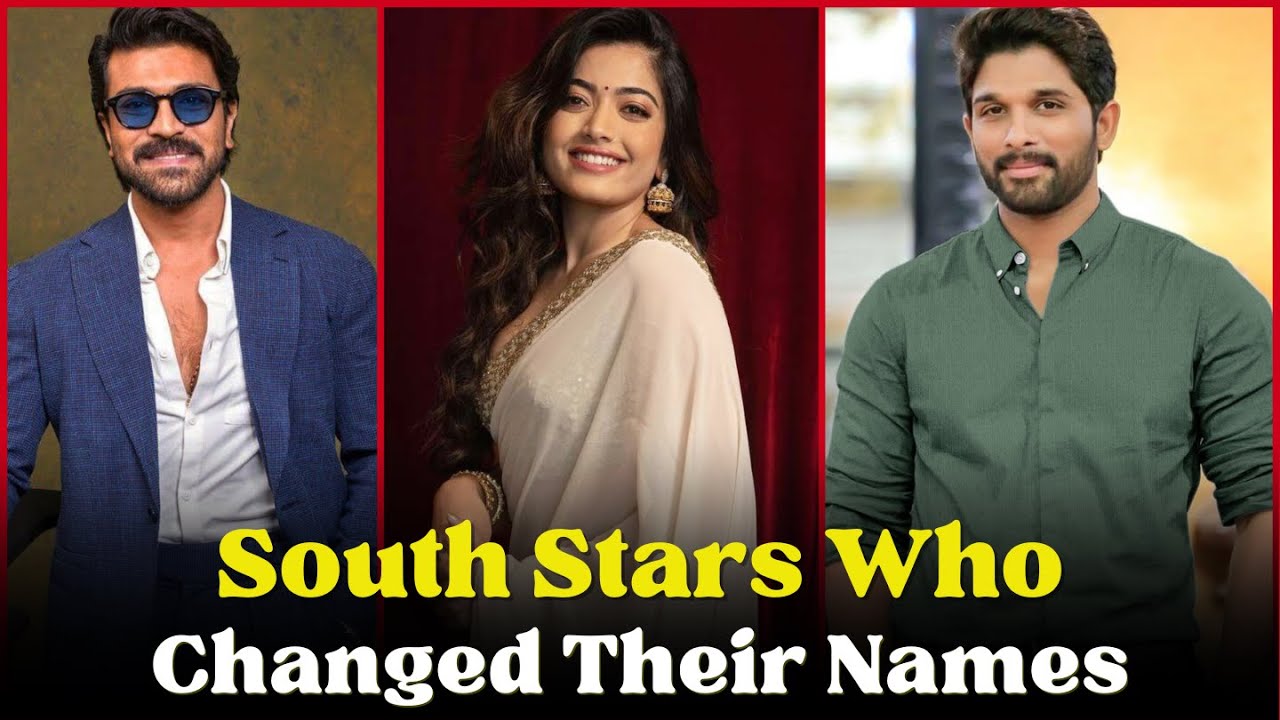 South Indian Actors Who Changed Their Names - YouTube