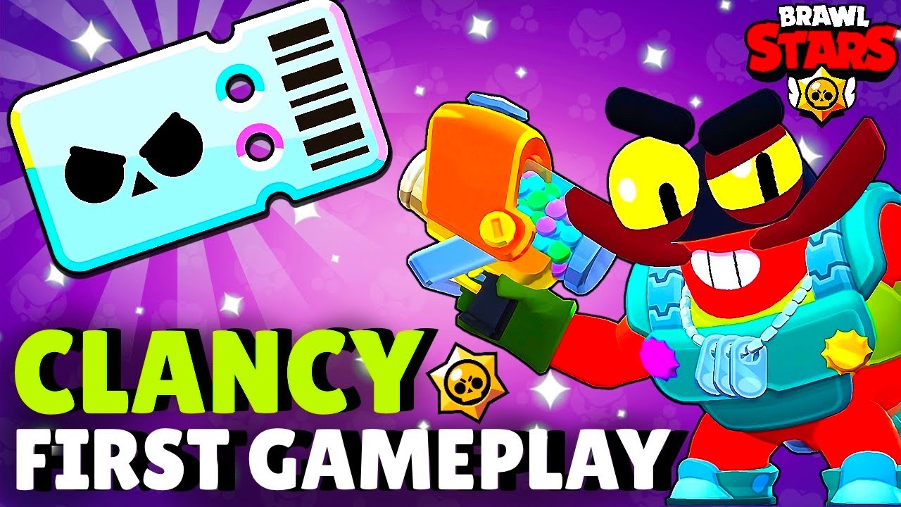 BRAWLER CLANCY FIRST COOL GAMEPLAY BRAWL STARS RANKED OPEN NEW BRAWL ...