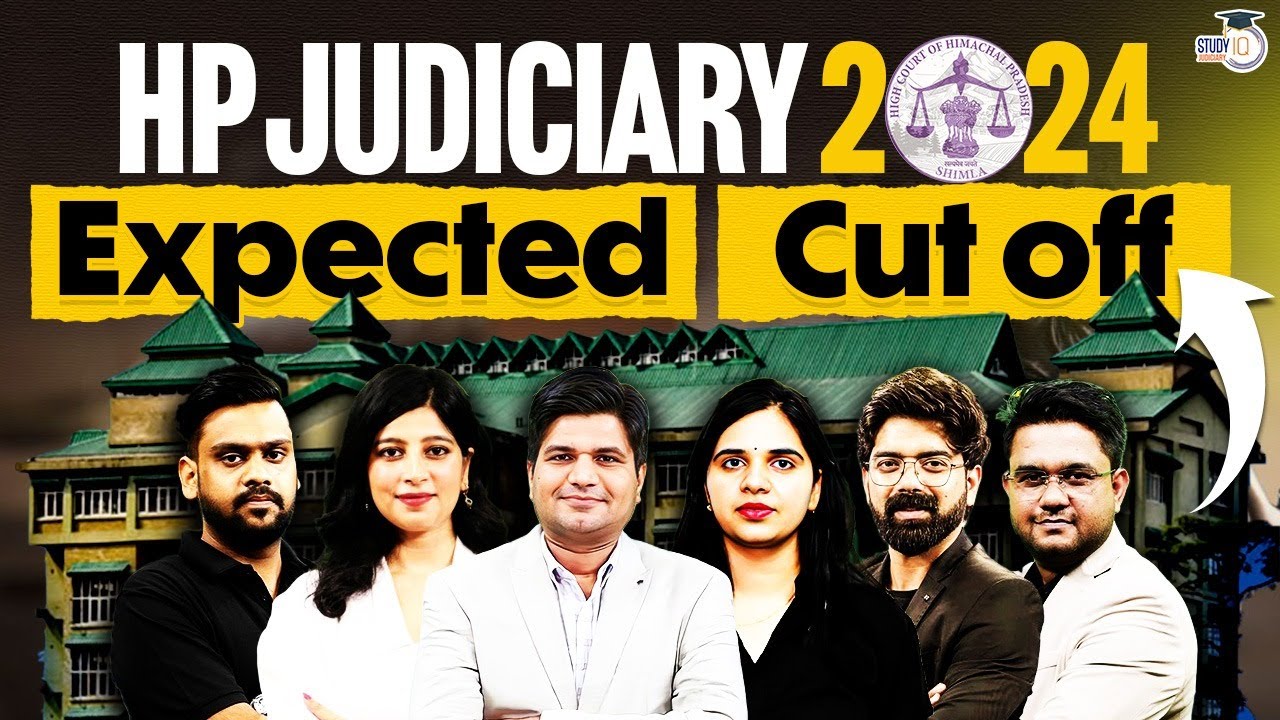 HP Judiciary 2024-25: Expected Exam Cutoff & Analysis | HPCJ | StudyIQ Judiciary - YouTube
