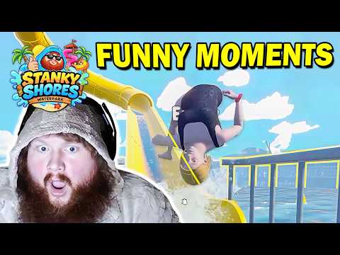 CaseOh's FUNNIEST Moments in Waterpark Simulator! (Stanky Shores) #13
