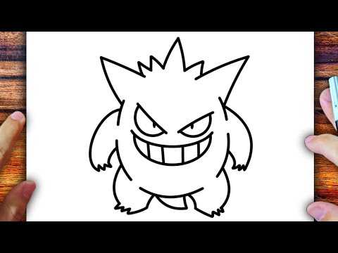 HOW TO DRAW GENGAR - YouTube