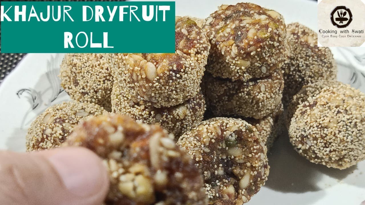 #Khajoor Dryfruit roll# Khajoor burfi# sugarfree Dessert#Dates roll ...