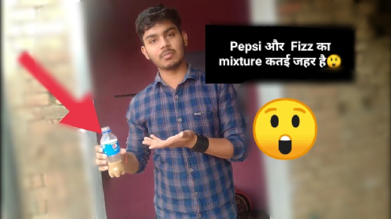 Pepsi और Fizz का mixture कतई जहर है😲। volcano experiment with Pepsi and ...