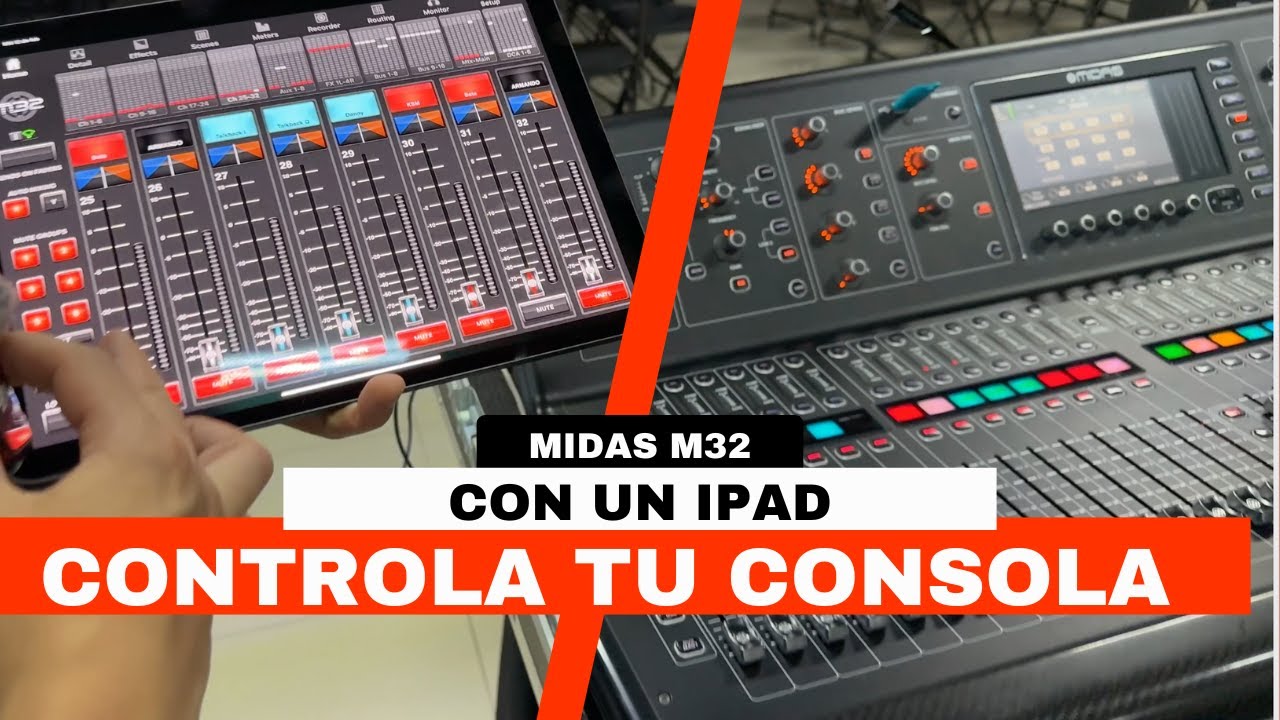 Cómo Controlar la Consola Midas M32 con un iPad | Guía Completa Paso a ...