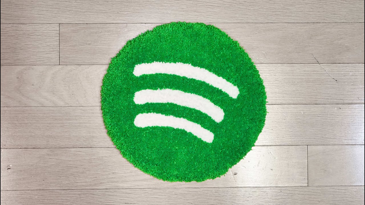 Tufting a Spotify Rug - YouTube