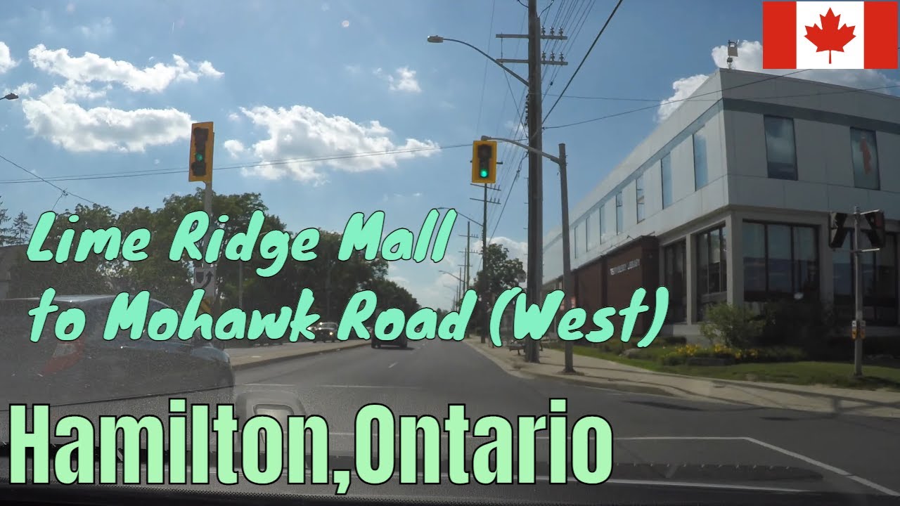 Drive across the Hamilton Mountain (CF Lime Ridge Mall to Mohawk Road ...