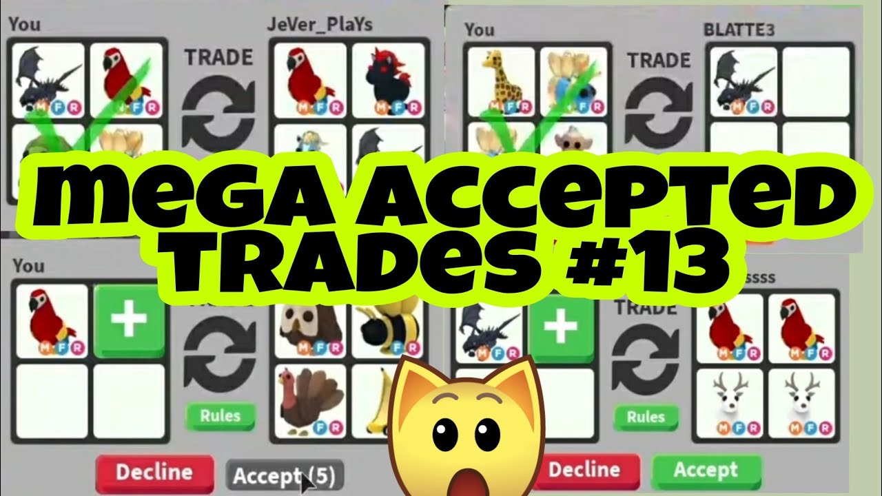 Mega Successful Trades Accepted In Adopt Me Trading Proofs - YouTube