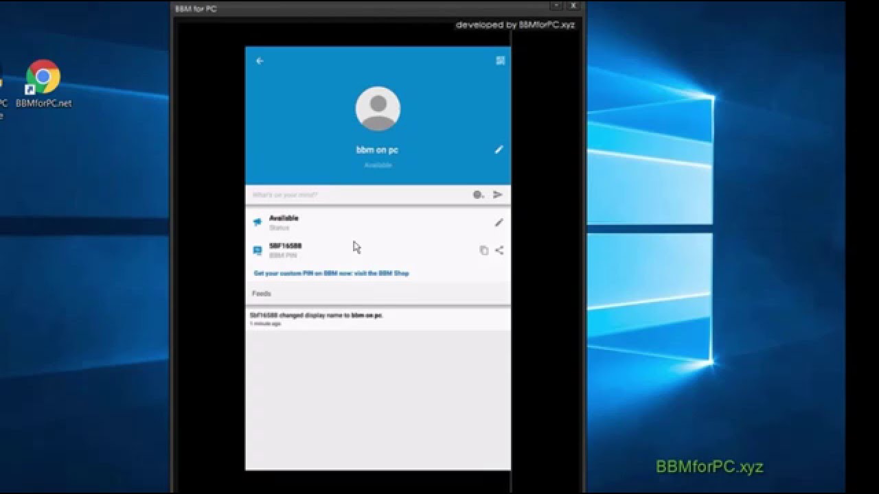 BBM for PC - Demonstration, Download, Working - YouTube