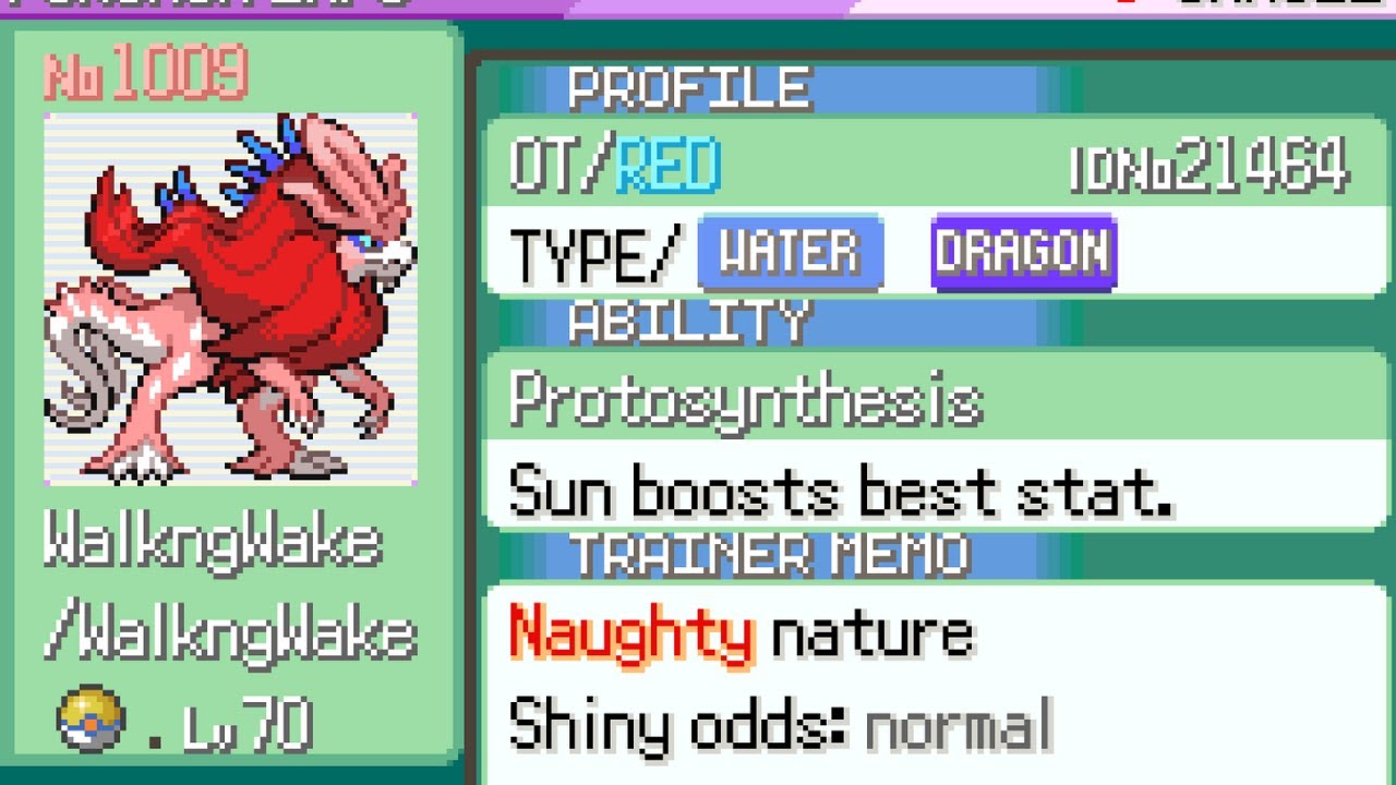 Capturando Walking Wake Shiny + Radiant em Pokémon Quetzal! V0.8.2 ...