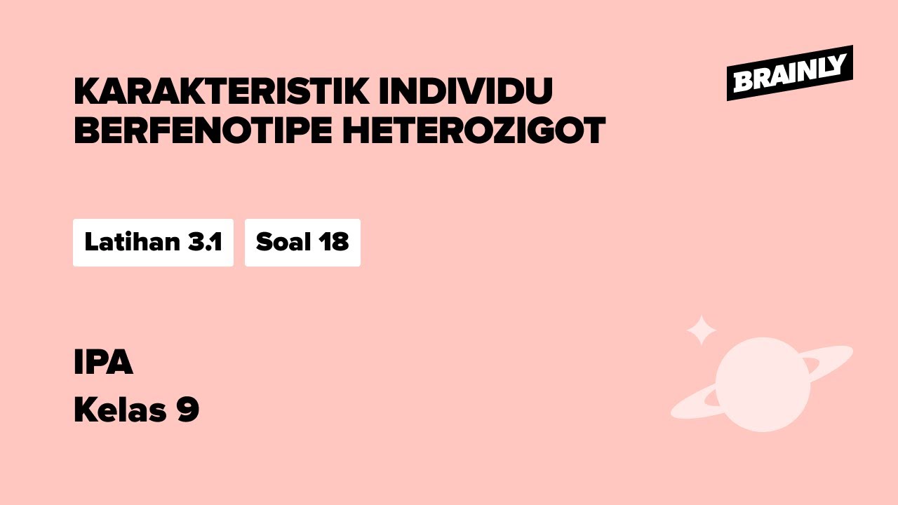genotipe heterozigot ditunjukan pada individu | Pendalaman Buku | Kelas ...