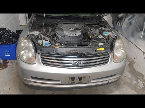 Front End Swap On A V35 G35 Sedan - YouTube