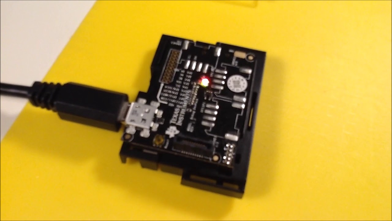 TI CC2650 SensorTag Development with CCS and Cypress BLE Dongle - YouTube