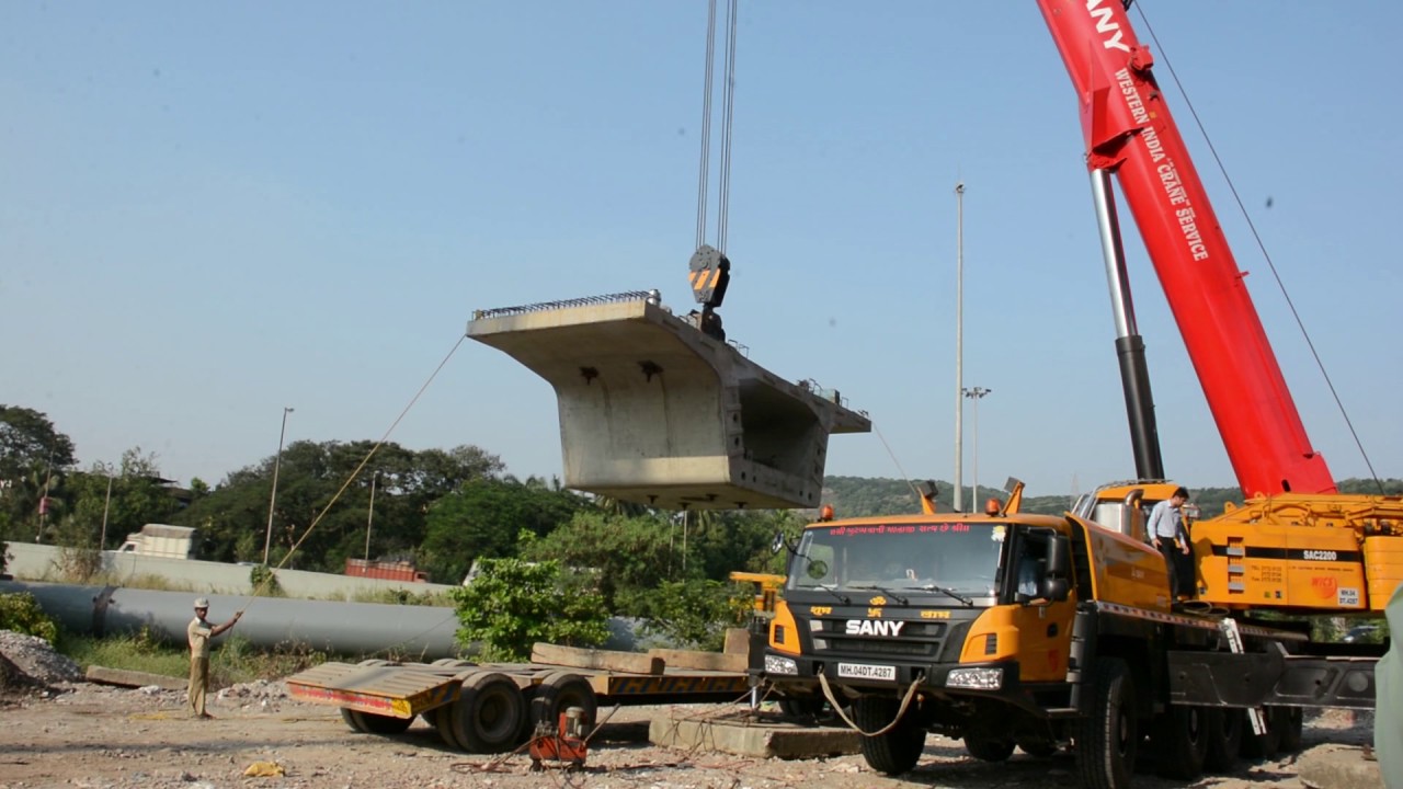 SANY SAC 2200 ALL TERRAIN CRANE - YouTube