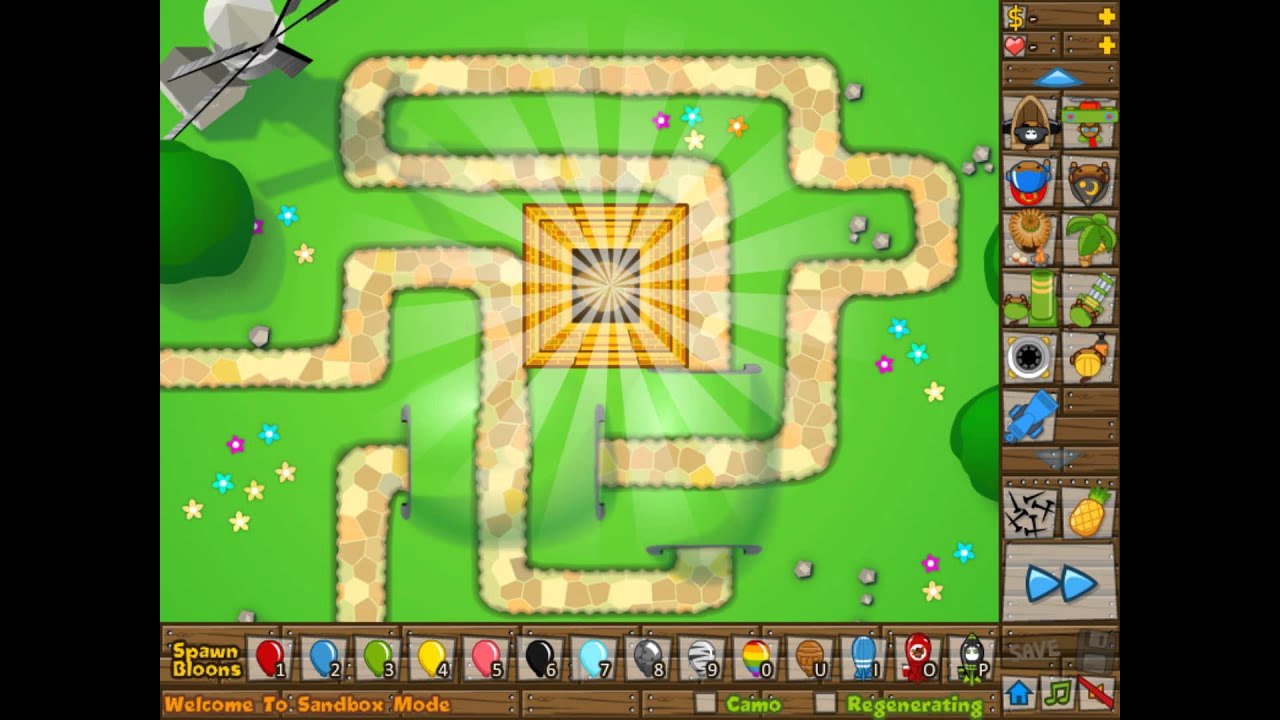 Bloons Tower Defense 5 Maximum Monkey Temple - YouTube