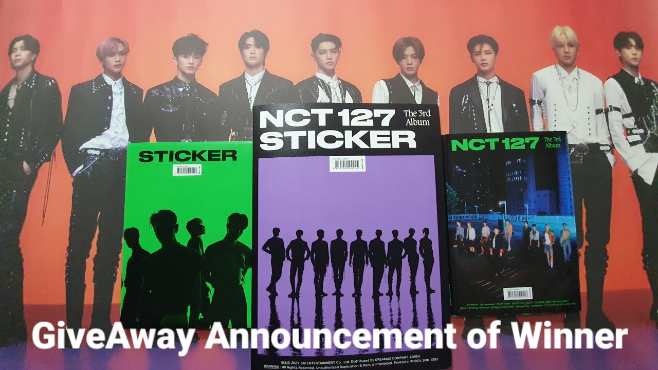 NCT 127 STICKER GiveAway Announcement Of Winner - YouTube