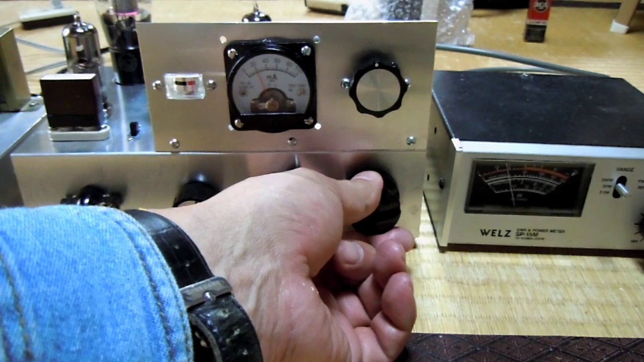 JH8SST/7 - Tuning demo of 6BX6 VXO － 5763 7MHz/10MHz CW Transmitter ...