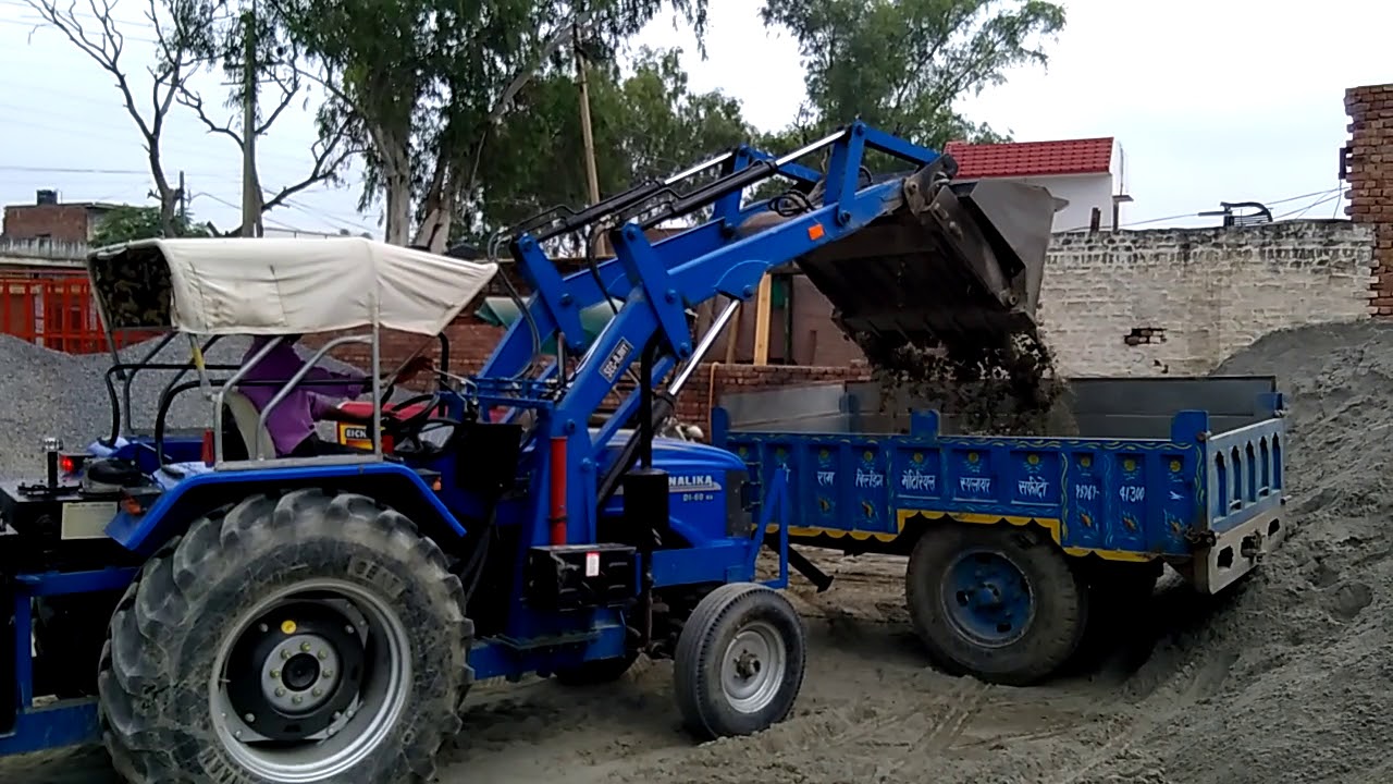 RJMT Loader on Sonalika 60 Tractor - REPL/RJMT - 9213542171 - YouTube