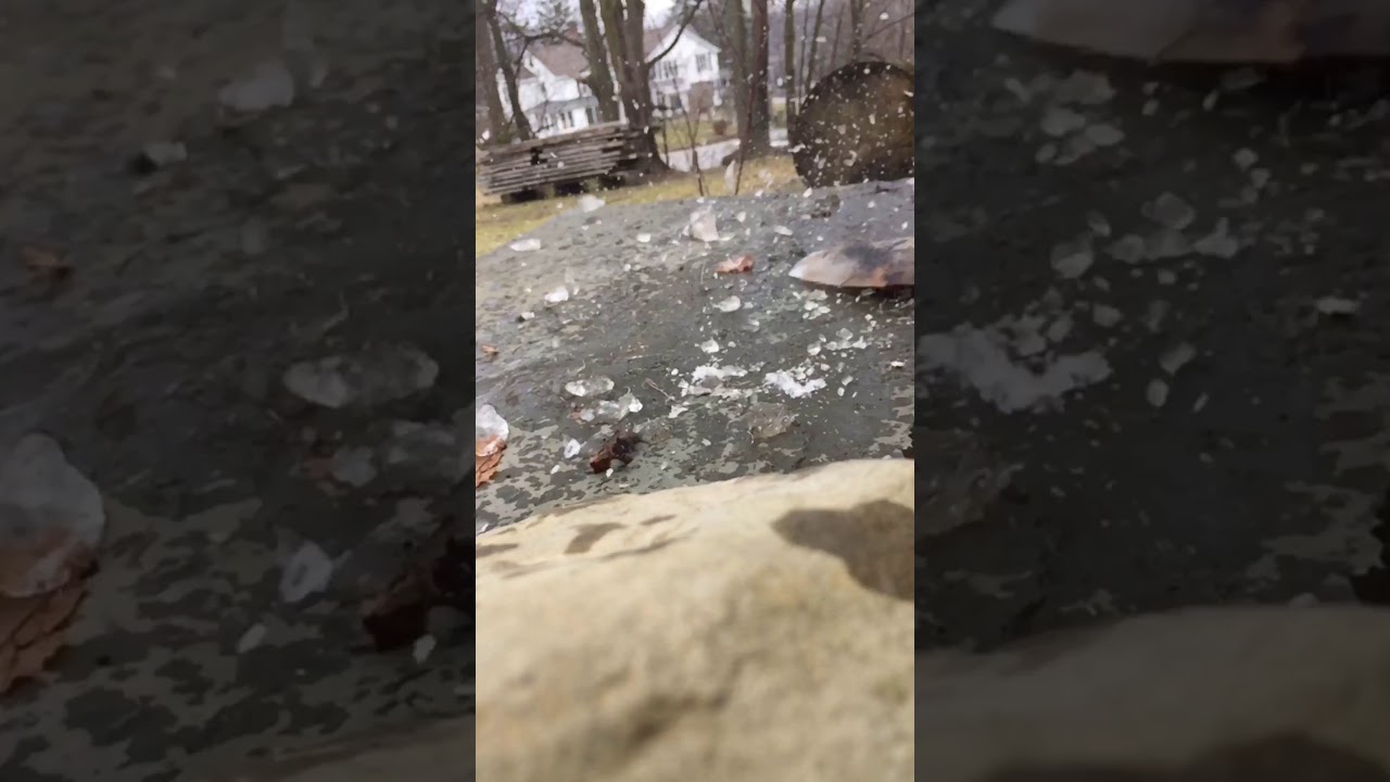 Destroying Chunks Of Ice - YouTube