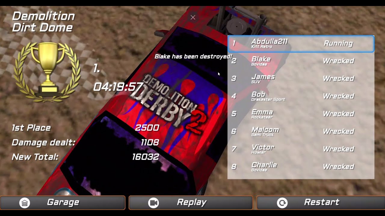 Crazy Games - Demolition Derby 2 (part 2) - YouTube