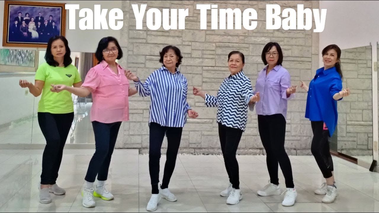 Take Your Time Baby Line Dance (demo & count) - YouTube