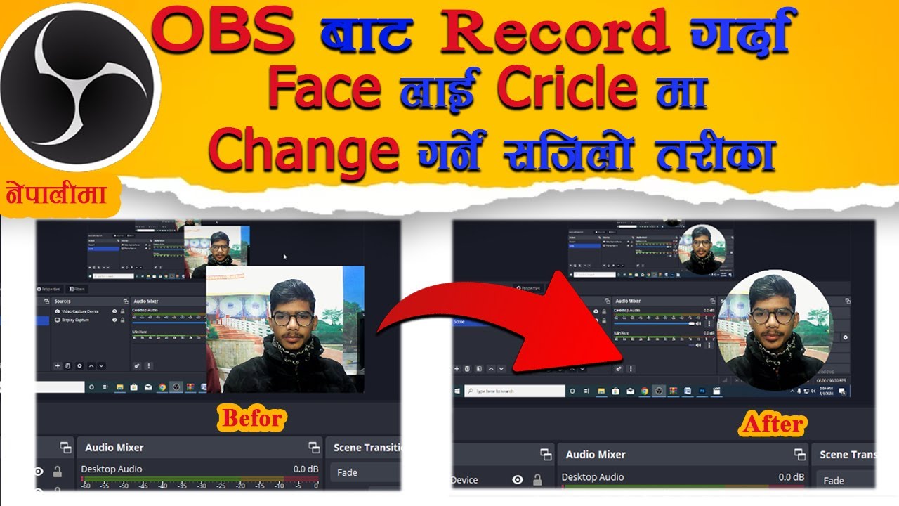 OBS मा Circle ⭕ मा Face देखाएर Record गर्ने सजिलो तरिका || How to Make ...