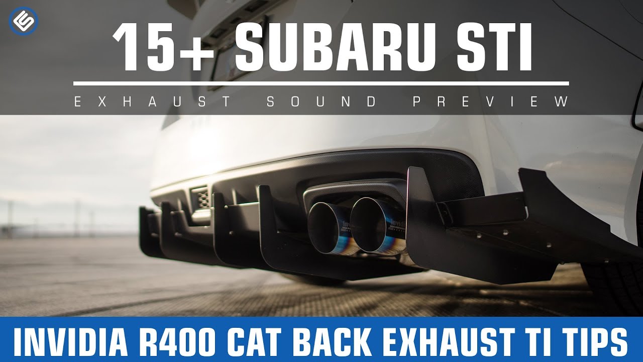 Invidia R400 Titanium Tip Catback Exhaust - 2015+ STI Exhaust Video ...