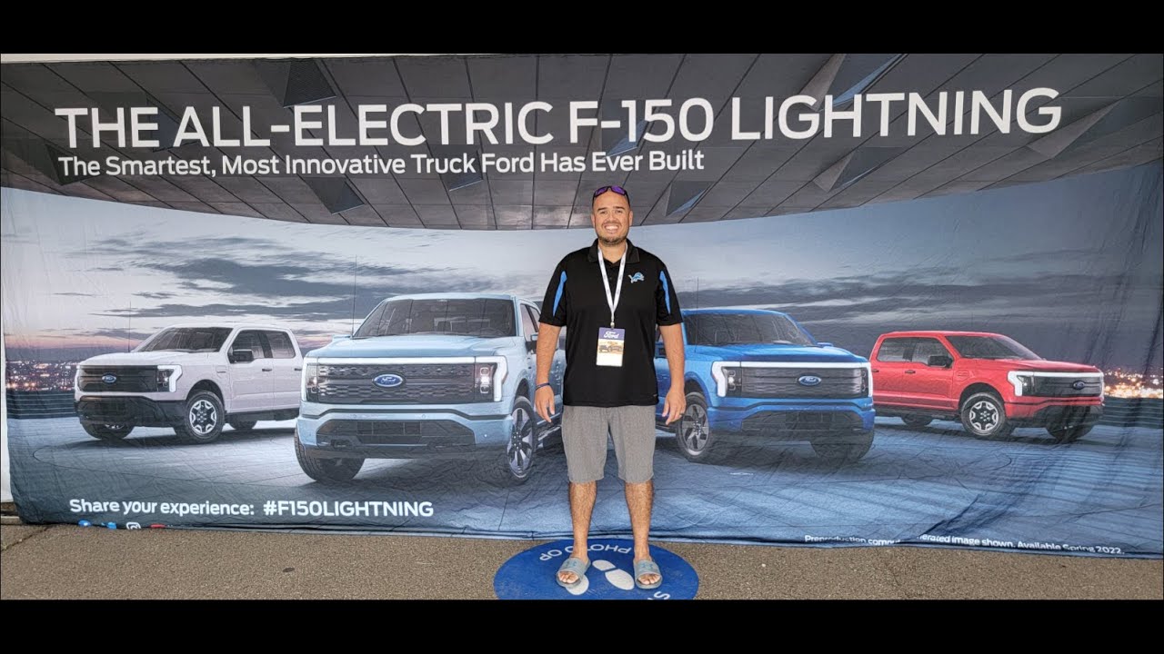 Taking a ride in the F-150 Ford Lightning EV!! - YouTube