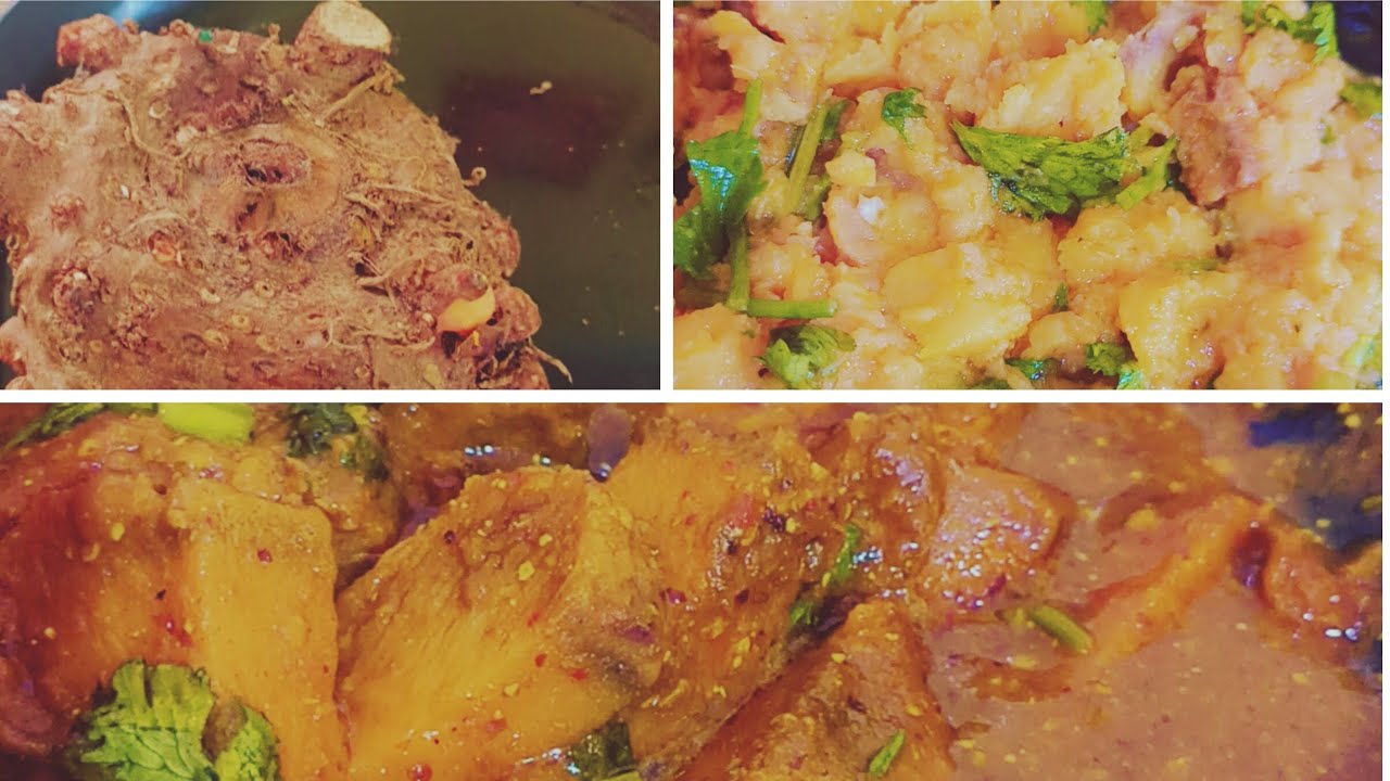 Suran(Oal or jimikanda) ki sabji and choka, two types of recipe, 2 ...