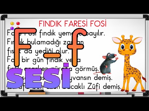 F SESİ HECE KELİME CÜMLE METİN ÇALIŞMASI | F SESİ OKUMA | DİK TEMEL HARFLER | 1. SINIF OKUMA YAZMA