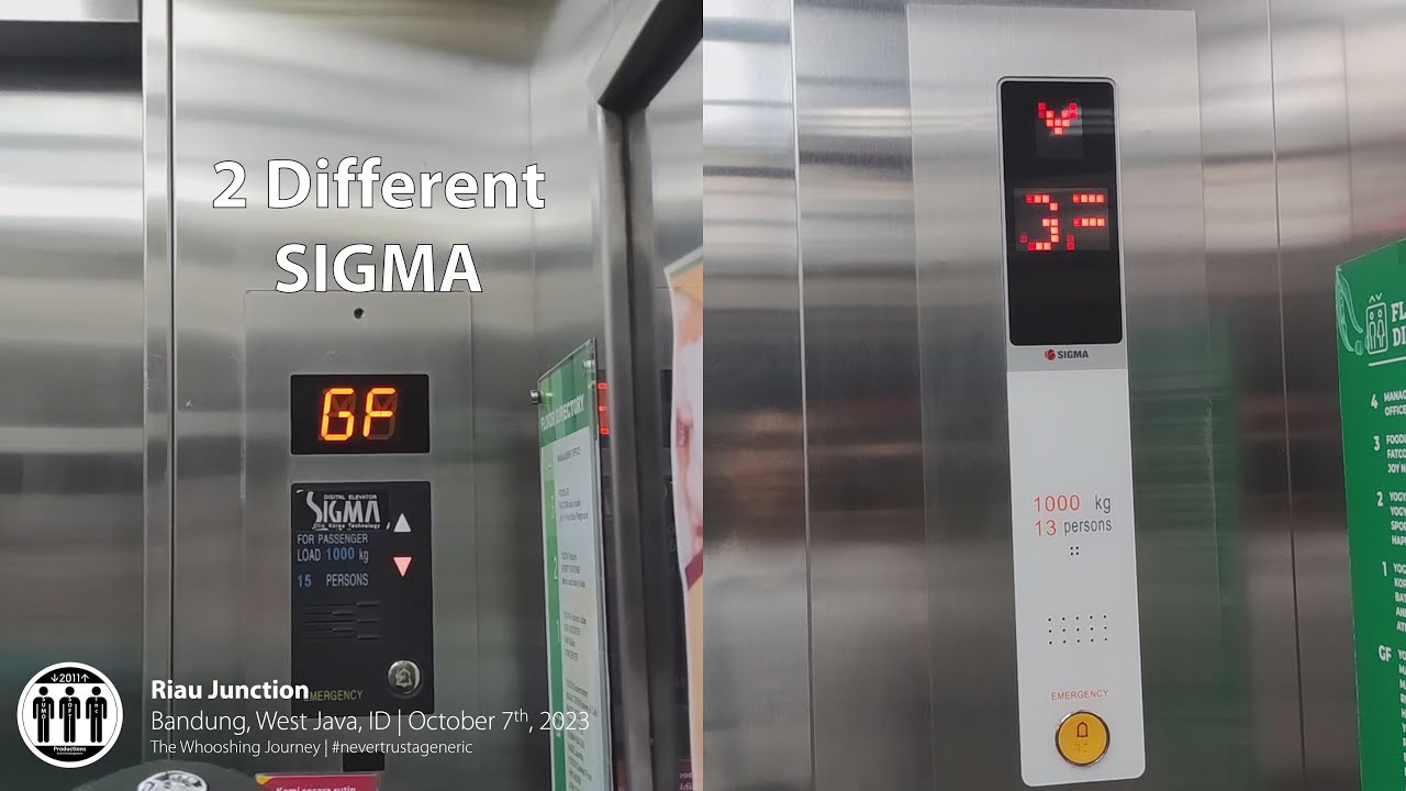 2x Sigma Lifts / Elevators - Riau Junction, Bandung, West Java - YouTube