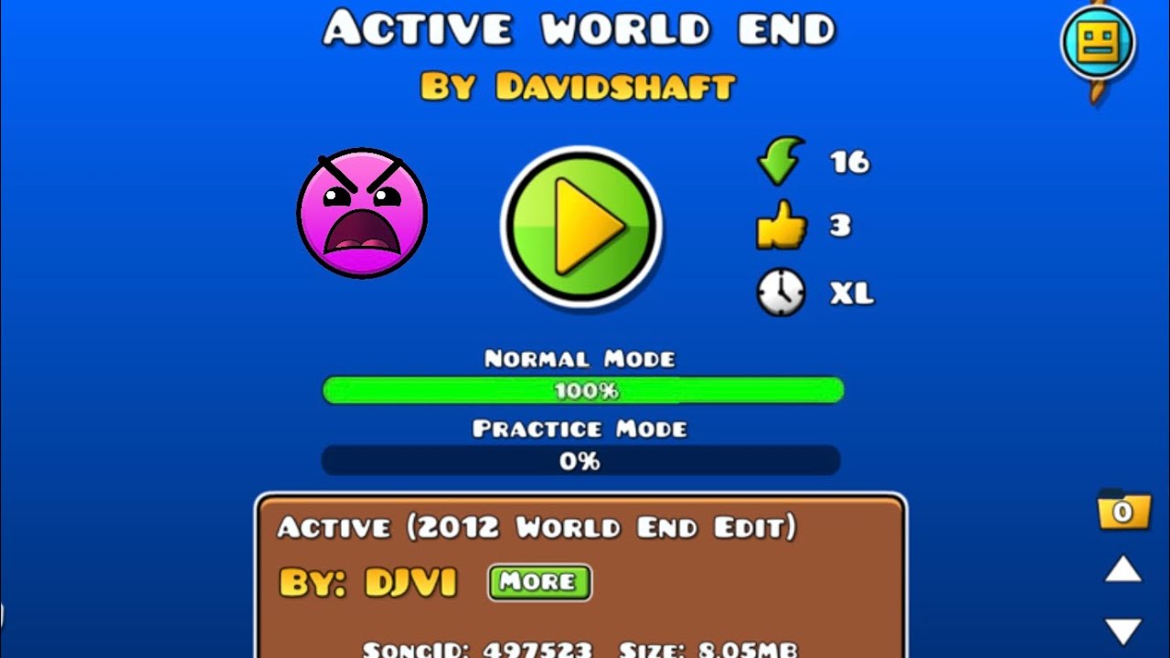 Geometry Dash - Active World End (Verified LIVE) - YouTube