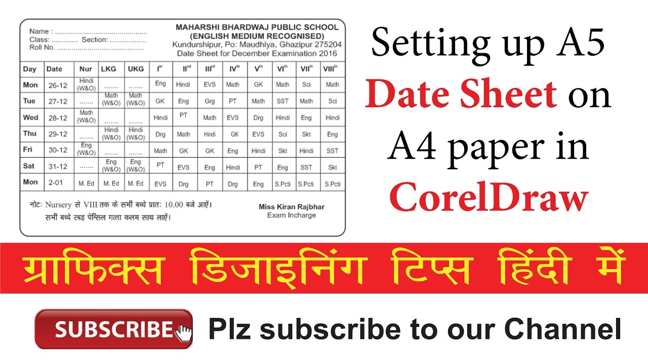 How to set up A5 Design Date Sheets on A4 Page for Printing in ...