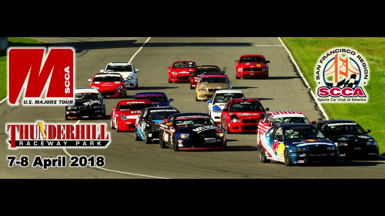 SCCA Thunderhill Majors - Spec Miata - Race #2 -April 2018 - YouTube