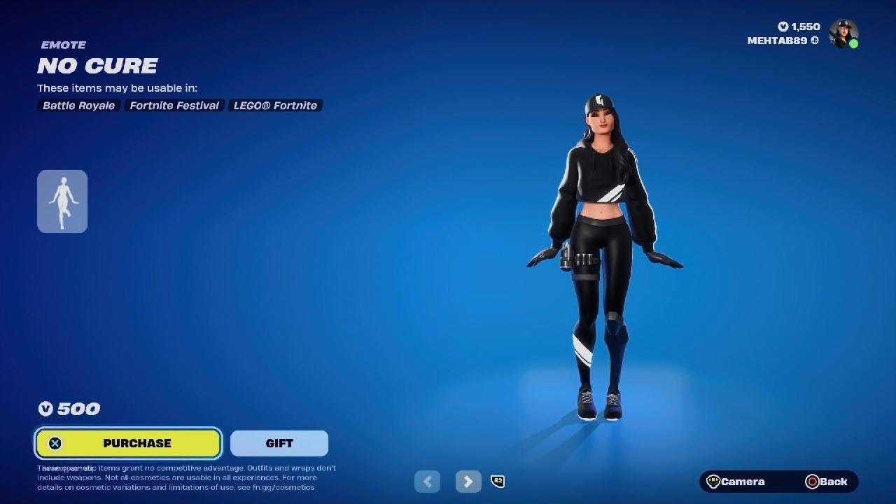 No Cure Emote In Fortnite - YouTube