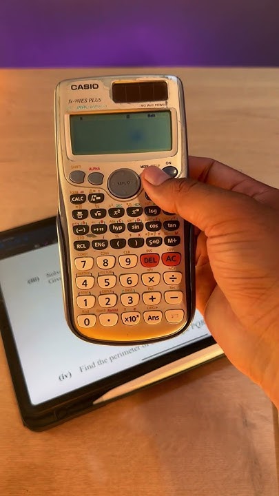 How to solve Quadratic Eqs. using your Calculators!! Part 01 - YouTube