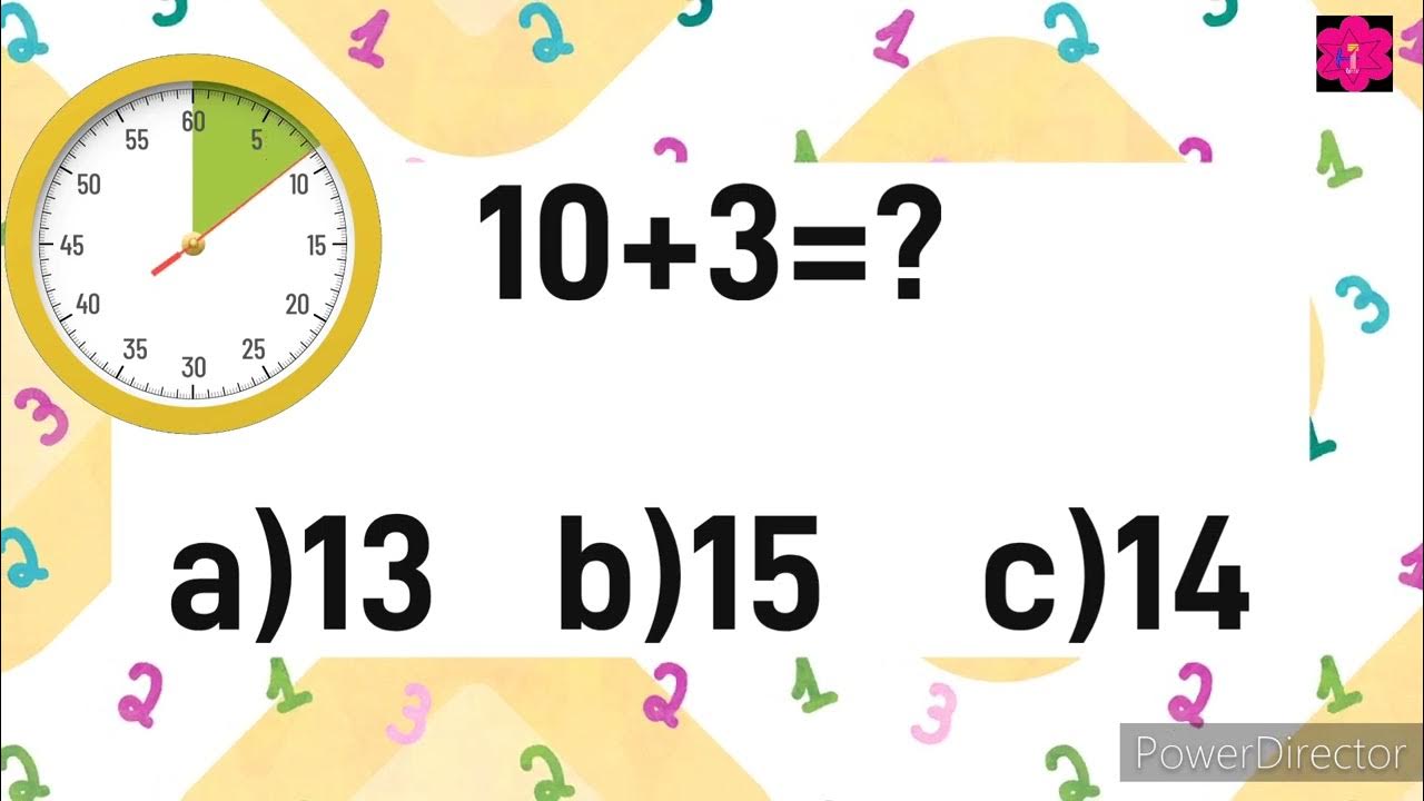 Math Quiz For Kids | Part 10 | One Digit Addition Quiz | Addition Quiz ...